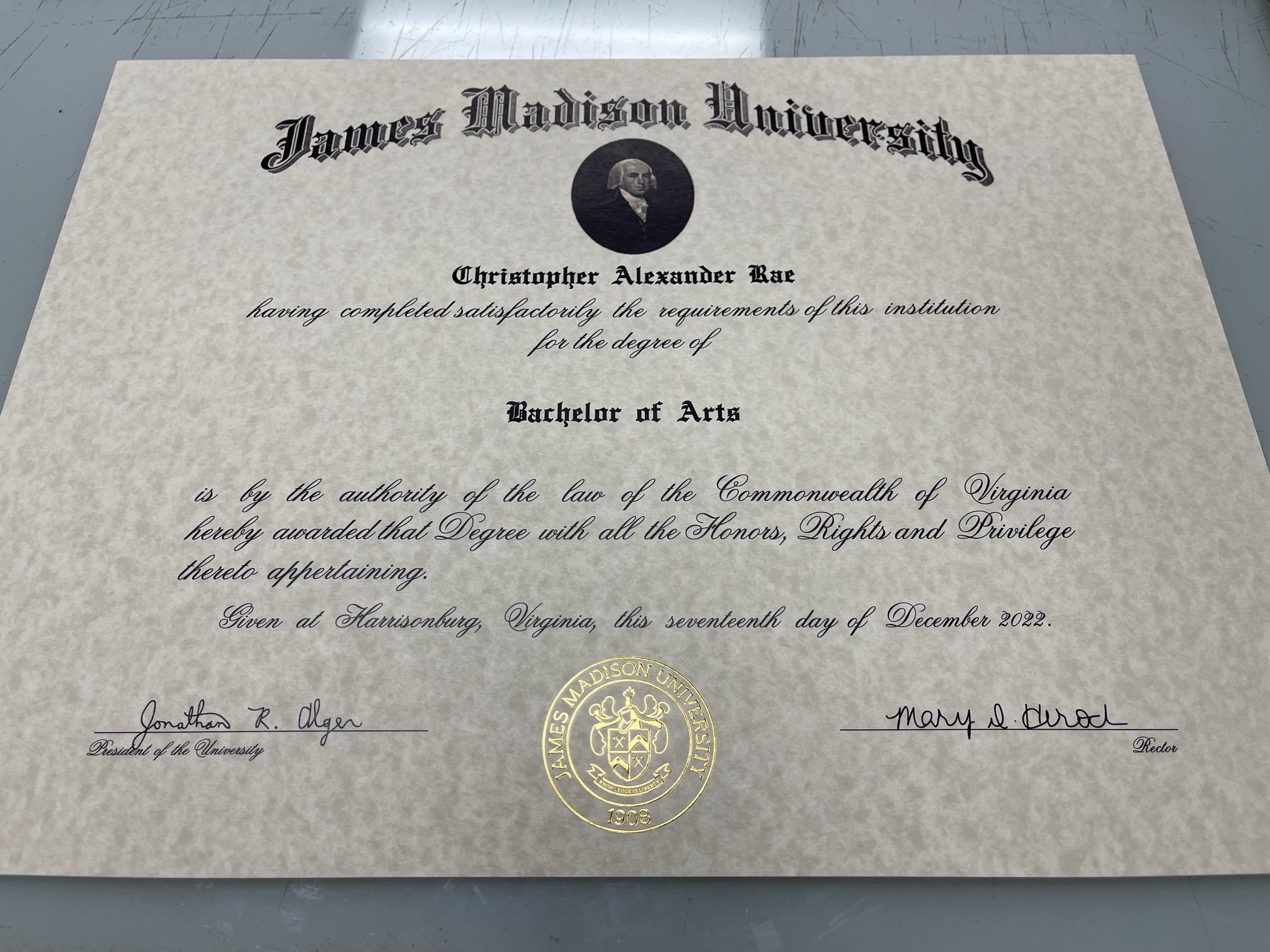 Diploma full - Corcoran Printing