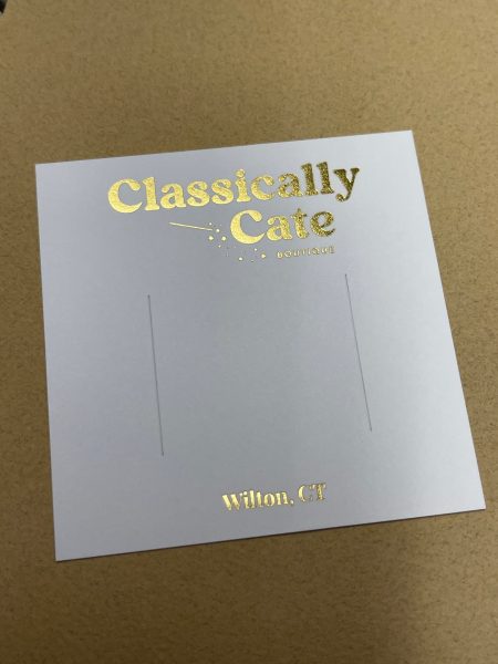 classically cate jewelry card - Corcoran Printing