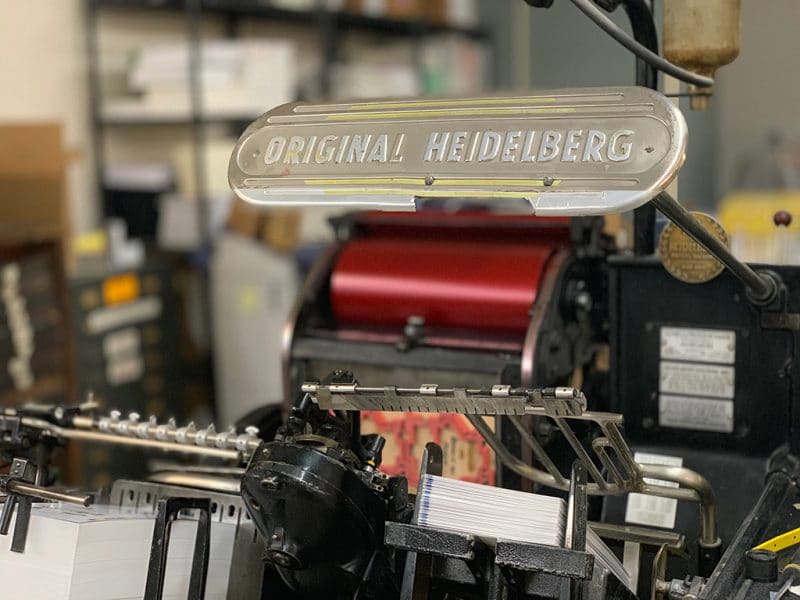 original-heidelberg-printer - Corcoran Printing